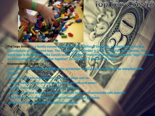 Companies with social responsibility and services | PPTX | Green ...