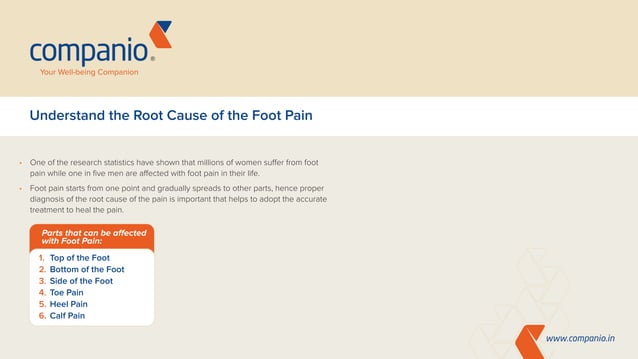 Companio: Effective Foot Pain Management | PPT