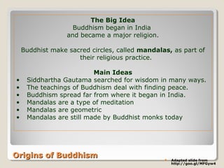 Companion guide of 6th grade buddhism mandalas | PPT | Drawing and ...