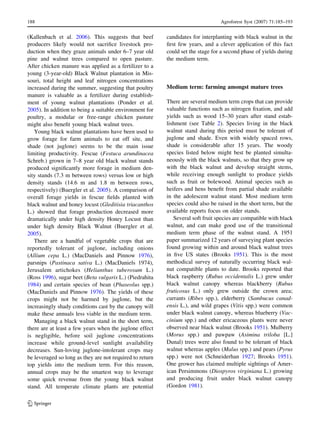 A Review of Suitable Companion Crops for Black Walnut | PDF