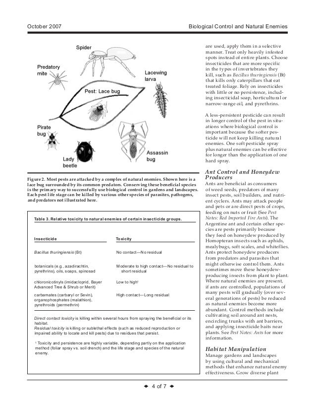Biological Control and Natural Enemies