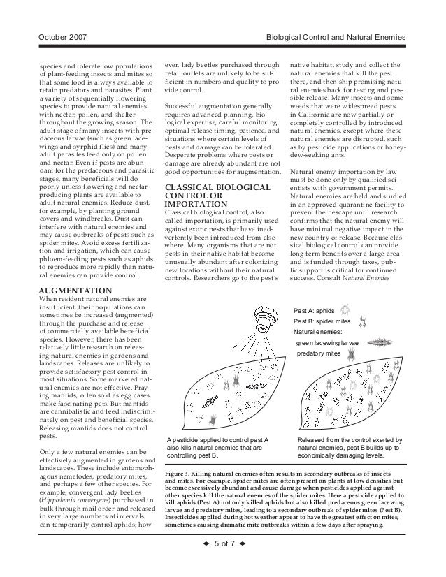 Biological Control and Natural Enemies