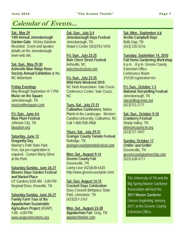 Companion Planting and the Green Thumb - University of Tennessee | PDF ...