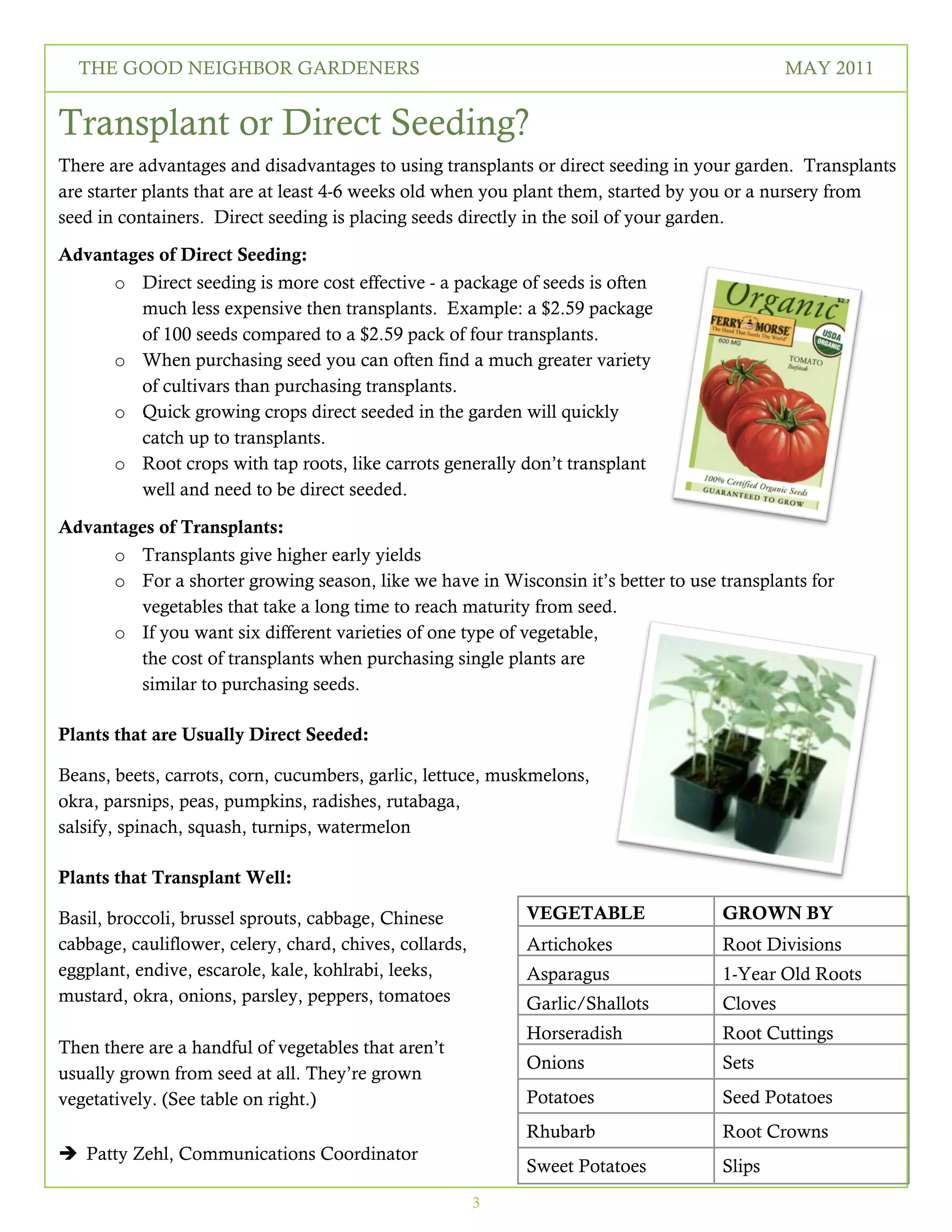 Companion Planting at the Bock Community Garden, Middleton, Wisconsin | PDF