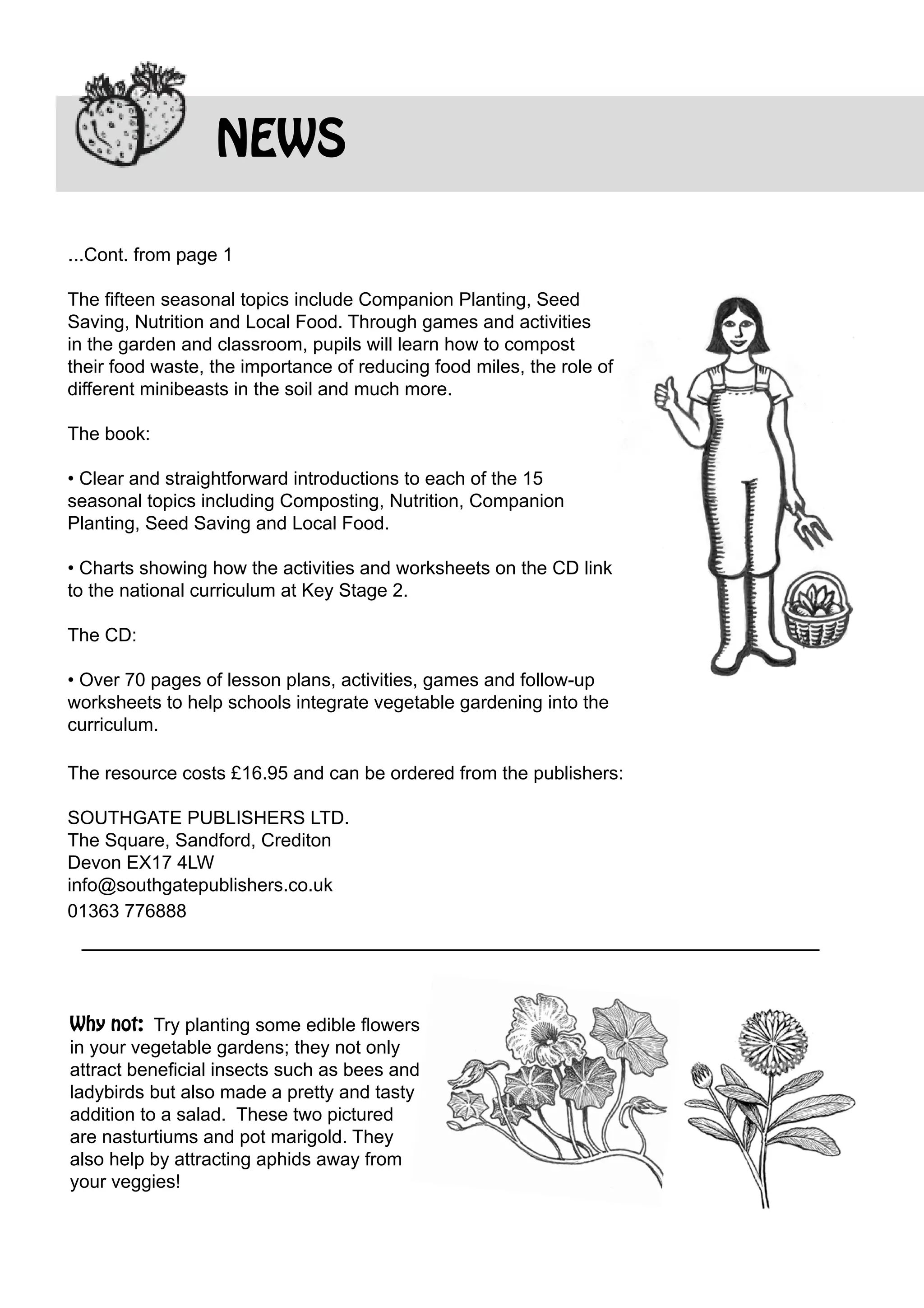 Edible Gardens in Schools: A Growing Guide for Teachers | PDF