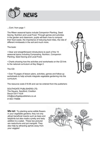 Edible Gardens in Schools: A Growing Guide for Teachers | PDF ...