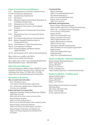 Organic Vegetable Production - Purdue Extension | PDF | Agriculture ...