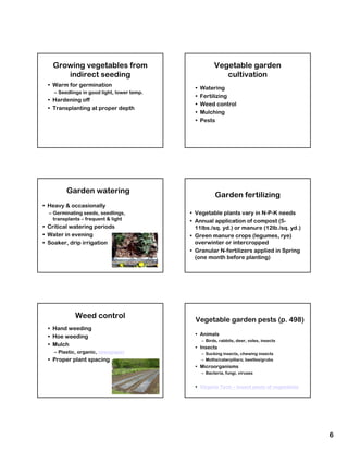 Vegetable Gardening and Companion Planting - Campbell University, North ...