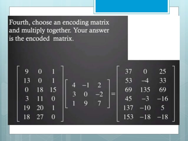 COMPANION TO MATRICES SESSION IV.pptx | Technology & Computing