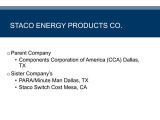 Company: Intro to Staco | PPTX