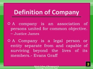 Company Meaning | PPT | Free Download
