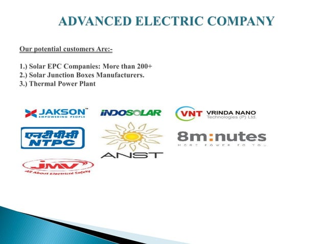 Electric Products By Advanced Electric Company | PPT