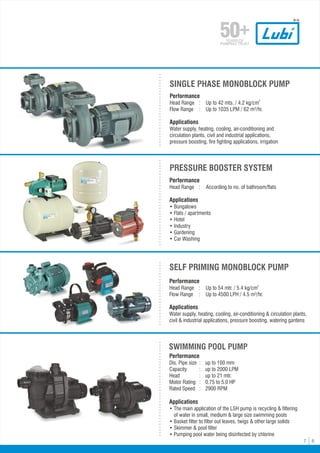 Lubi Pumps - Company profile | PDF