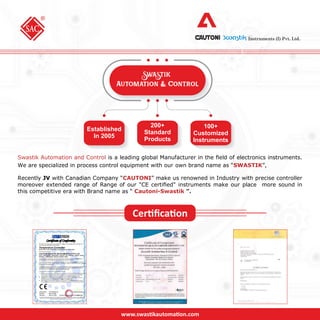 Automation Products By Swastik Automation & Control | PDF