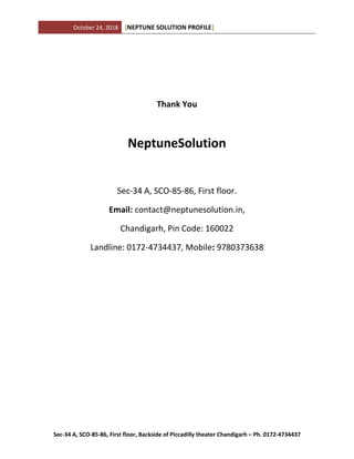 Neptune Solution | PDF | Web Development | Internet