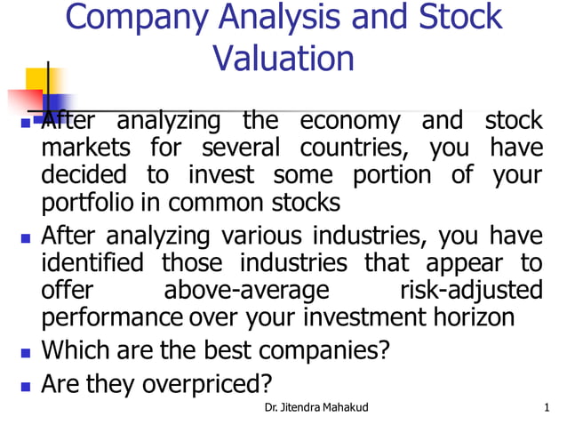 Company Analysis | PPT
