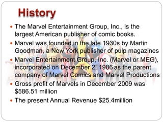 Company Analysis Marvels | PPTX