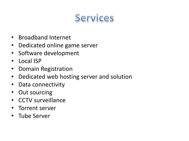 ISP business plan | PPTX | Internet | Computing