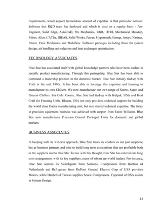 Company Analysis Of Blue Star | DOC