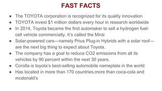 Company analysis of toyota | PPTX