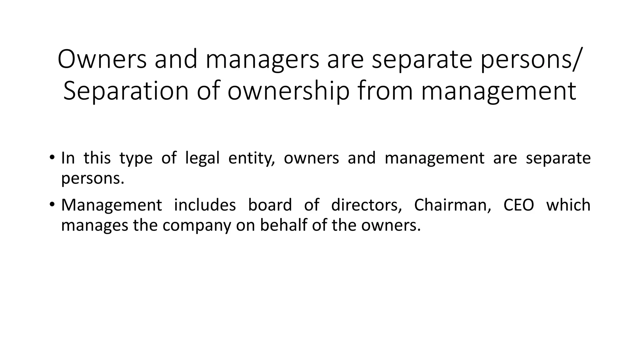 Company and its features | PPTX
