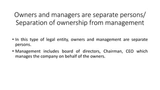 Company and its features | PPTX