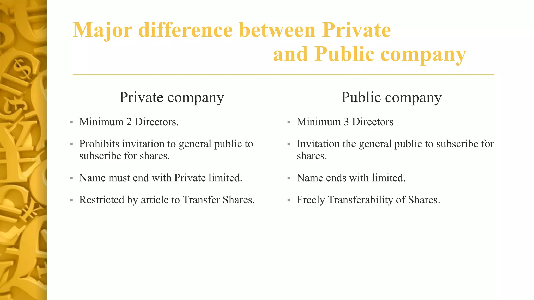 Company and its types | PPTX