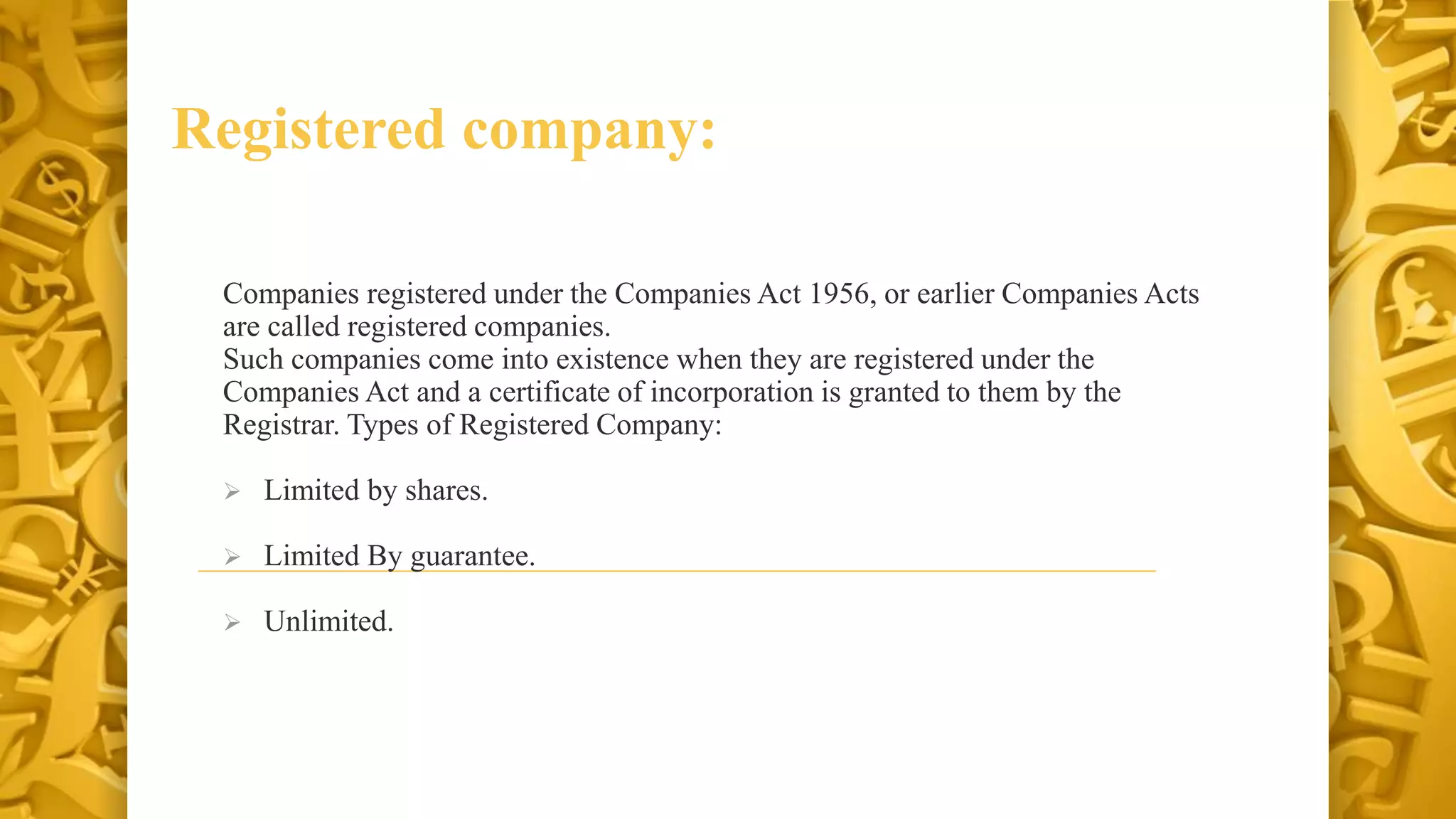 Company and its types | PPTX