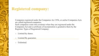 Company and its types | PPTX