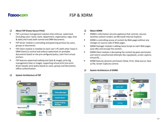 Fasoo Company And Product Information | PPT
