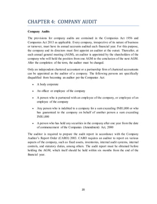 Company audit & accounts | DOCX