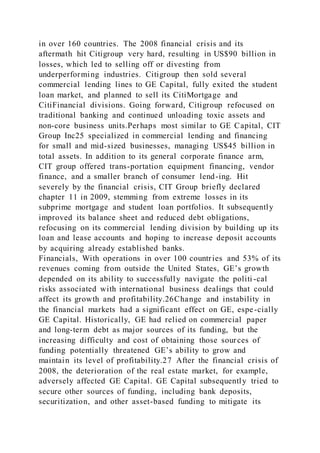 Company BackgroundFor more than a century, General Electric (GE), | DOCX