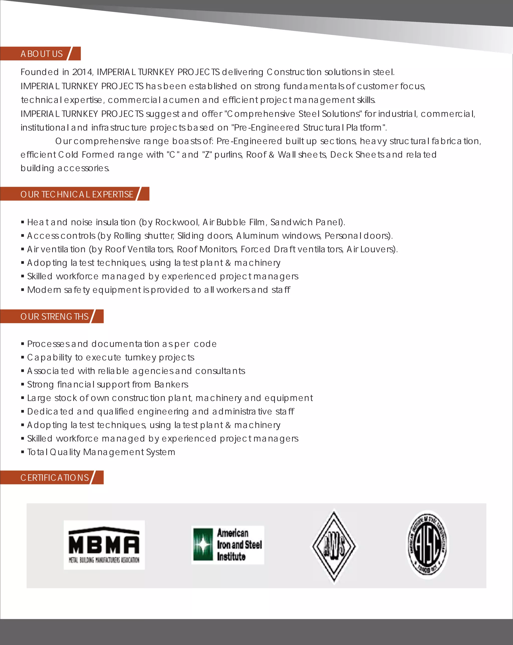Company brochure | PDF