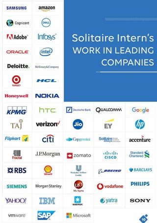 Company Brochure Solitaire Infosys | PDF