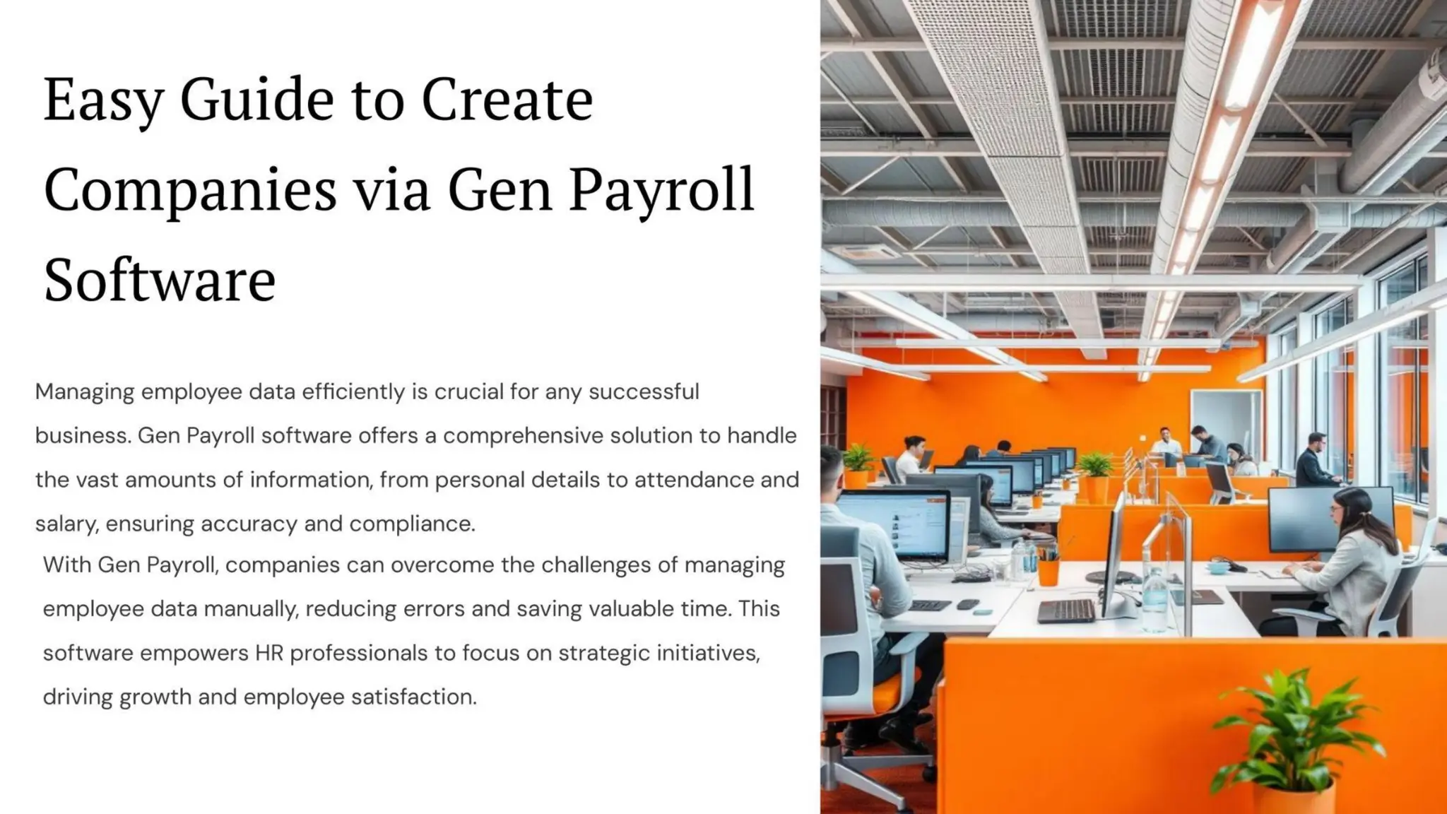 Simple Steps to Create Companies via Gen Payroll Software | PDF