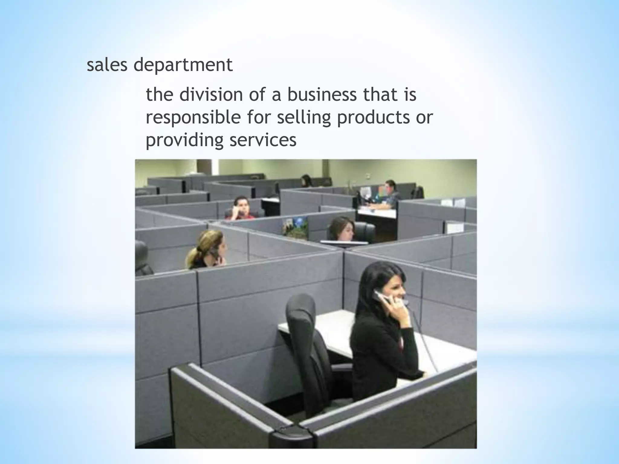 Company Departments - ESL Vocabulary | PPT