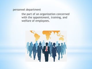 Company Departments - ESL Vocabulary | PPTX