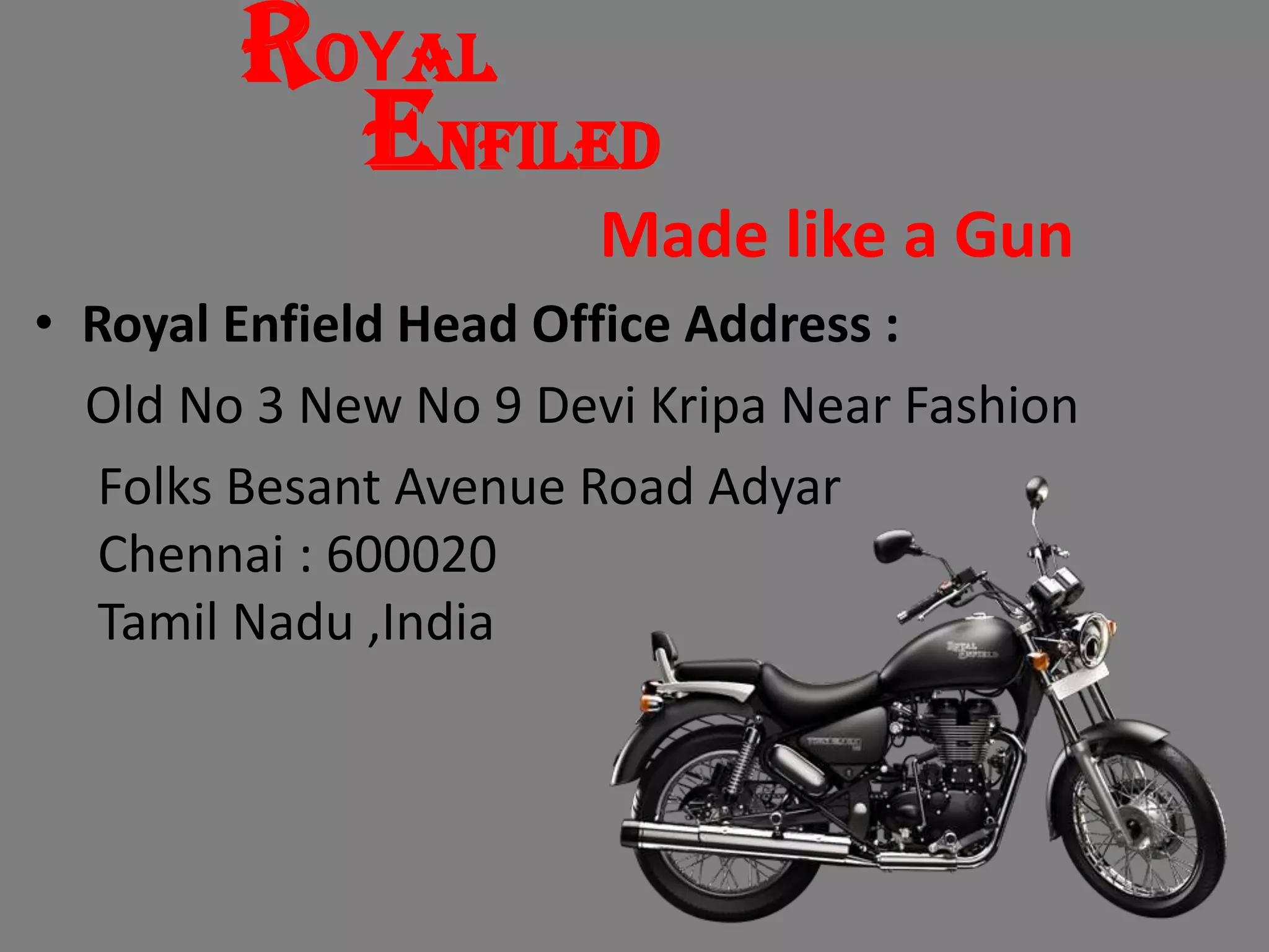 Company fact presentation of ROYALENFILED | PPTX