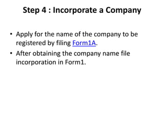 Company formation | PPTX