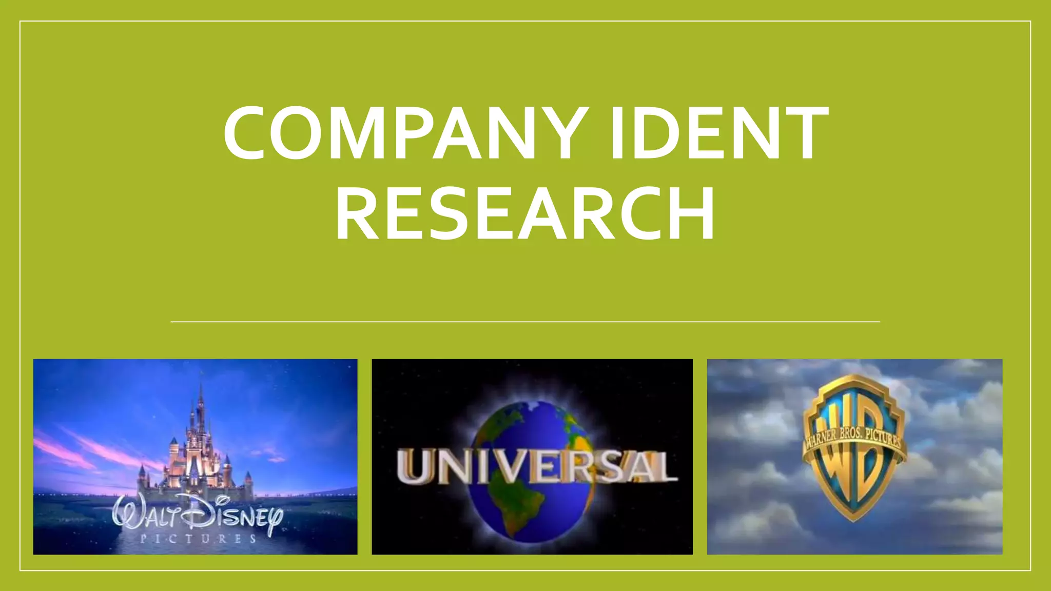 Company ident research | PPTX