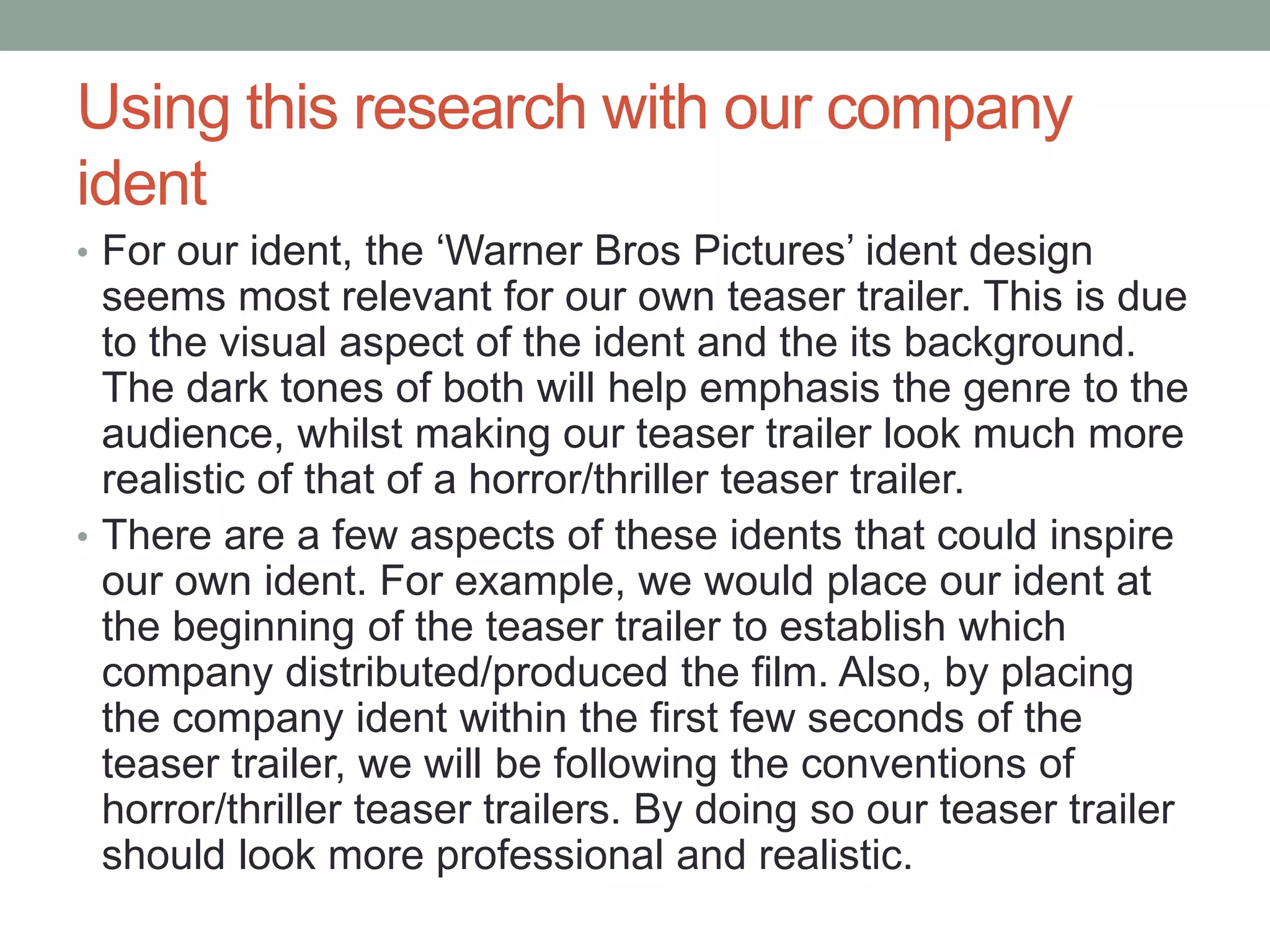 Company idents | PPTX