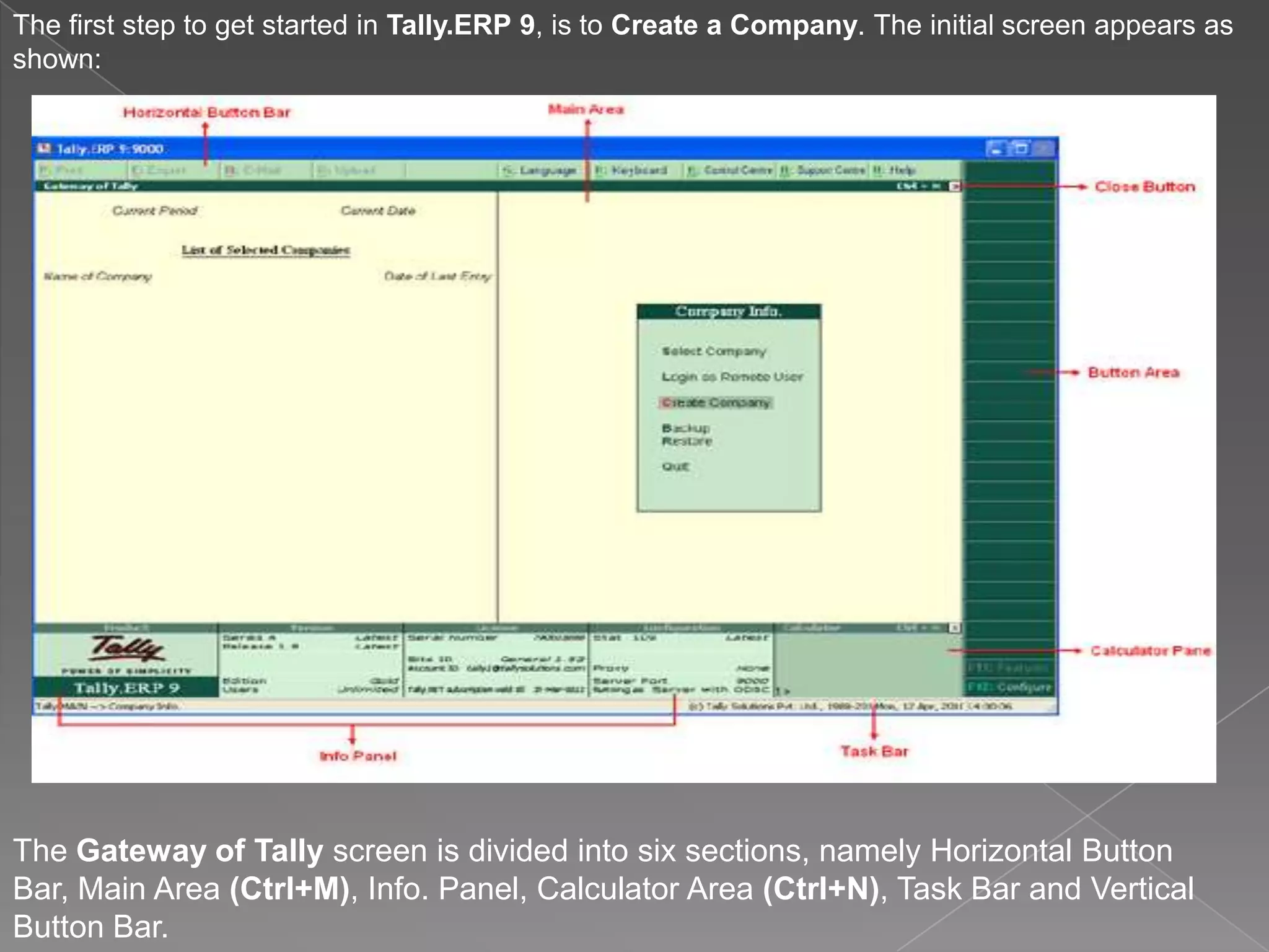 Company information (tally) | PPT