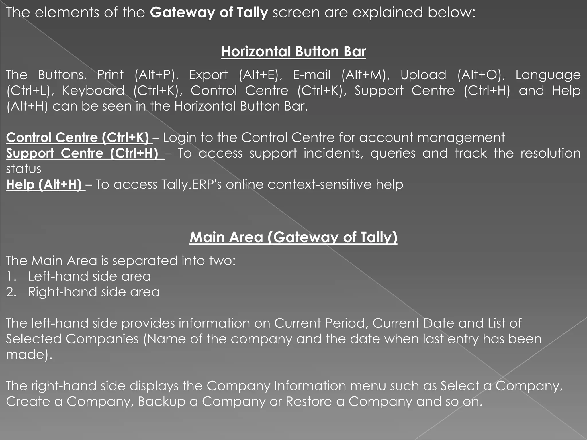 Company information (tally) | PPSX