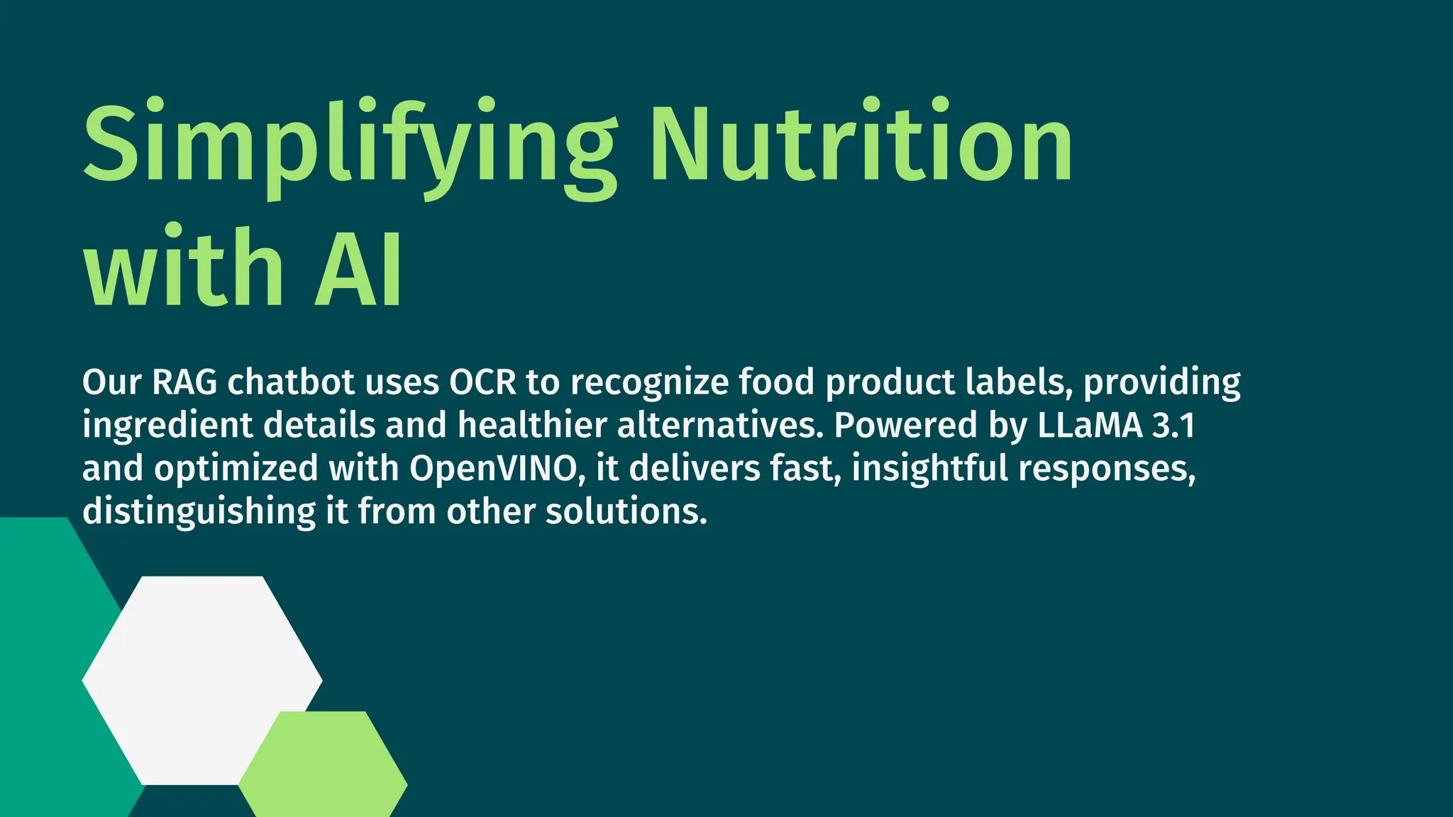 Smarter Food Choices with RAG using OpenVINO | PDF