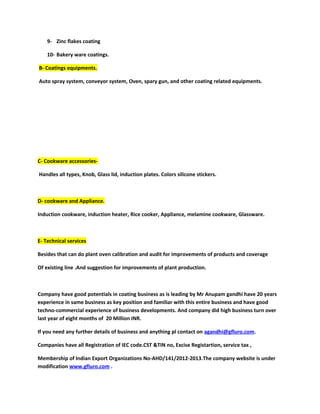 Company introduction for Fluro polymers coating | DOC