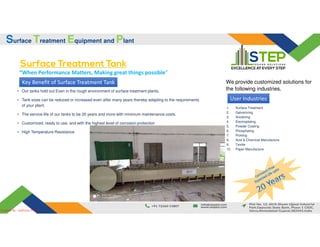 Step Techno Solutions LLP // Pickling Tank Manufacturer | PDF