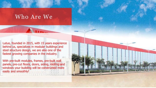 Company Introduction of Lutuo Buildings | PPT