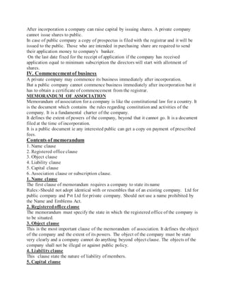 indian Company law | DOCX