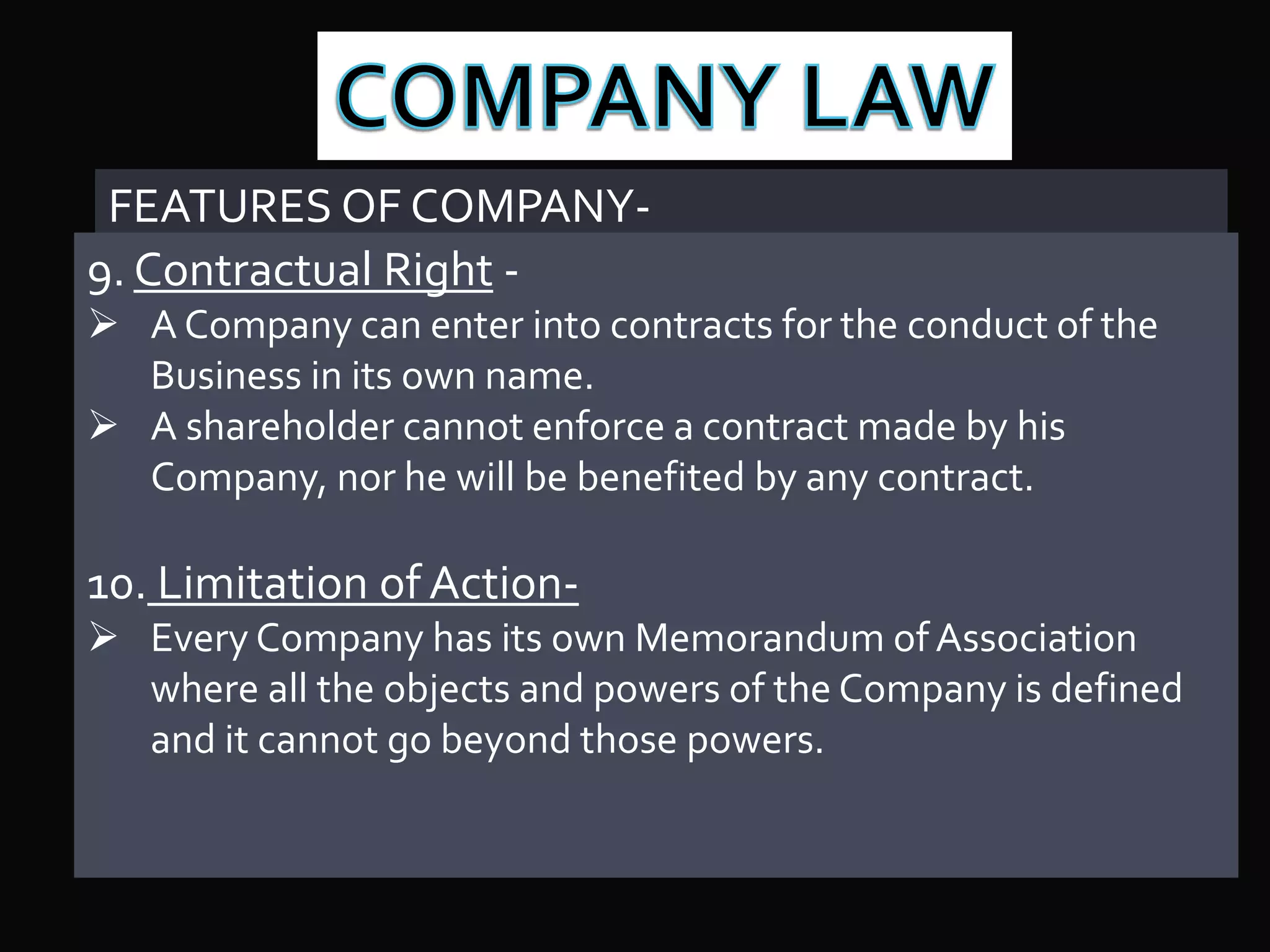 Company law | PPTX