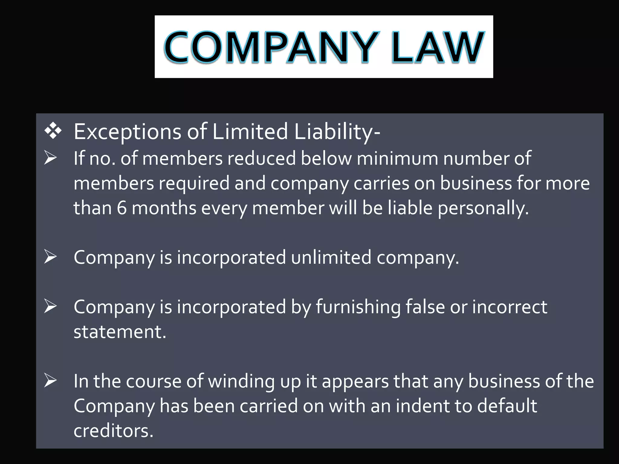 Company law | PPTX